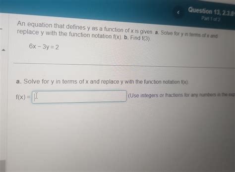 Solved Question Part Of An Equation That Chegg Com