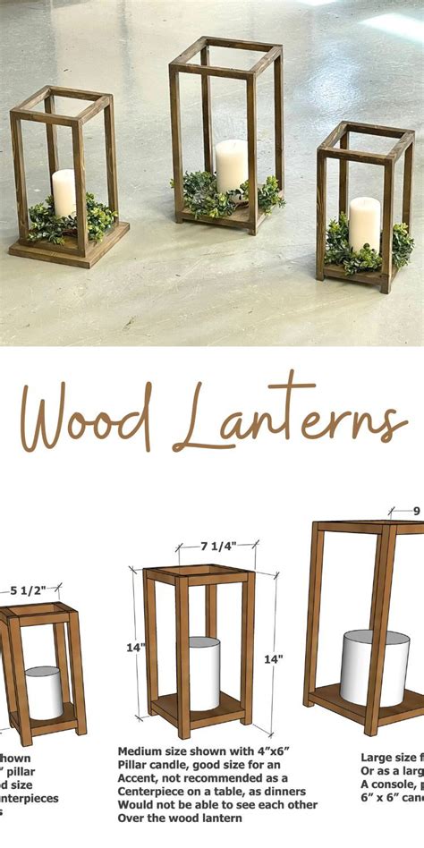 Wood Lantern Tutorial Wood Lantern Centerpiece Wooden Lanterns