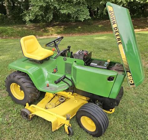 John Deere 420 Garden Tractor 1983 1991 Specs Weight Dimensions