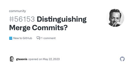 Distinguishing Merge Commits · Community · Discussion 56153 · Github