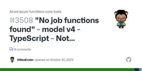 No Job Functions Found Model V4 Typescript Not Recognizing