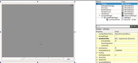 câmera aplicação com qt5 em linux embarcados