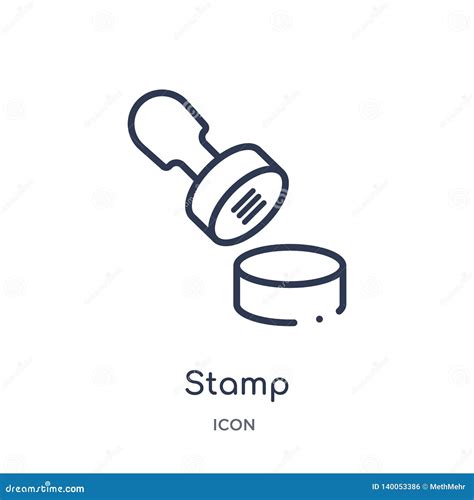 Linear Stamp Icon From Customer Service Outline Collection Thin Line