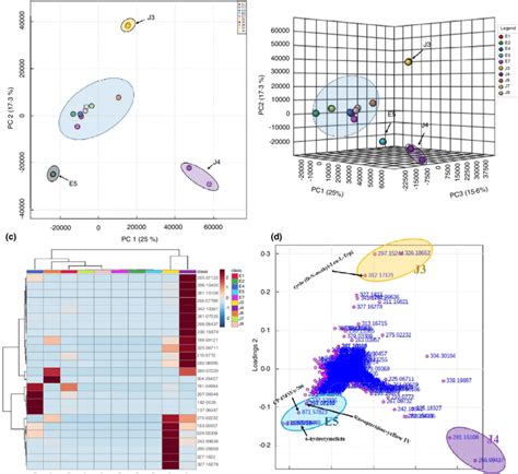 Metabolomics Multivariate Analysis A 2d Pca Scores Plot Of The Download Scientific Diagram
