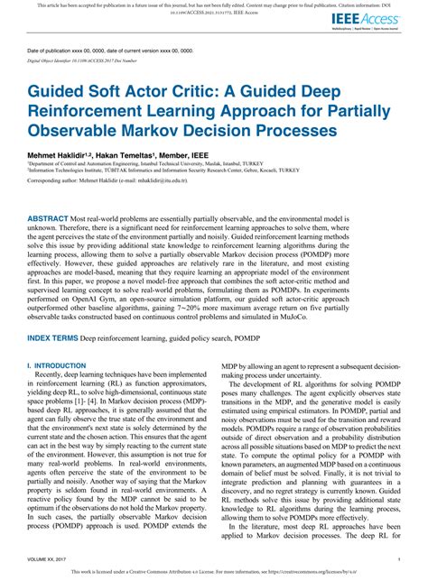 Pdf Guided Soft Actor Critic A Guided Deep Reinforcement Learning