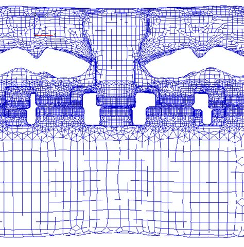 The Unstructured Adaptive Resolution Boundary Grid Of A Cooling Jacket