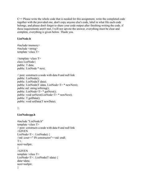 C Please Write The Whole Code That Is Needed For This Assignment Wrdocx
