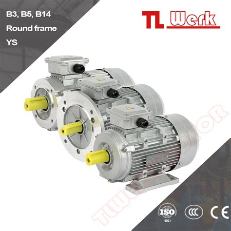 Ysms B14 2hp Asynchronous Induction Electrical Motor Aluminium Housing