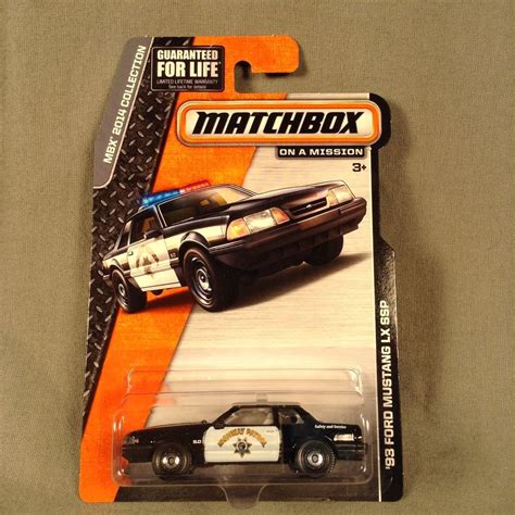 Matchbox 98 Ford Mustang Lx Ssp Chp Police California Highway Patrol