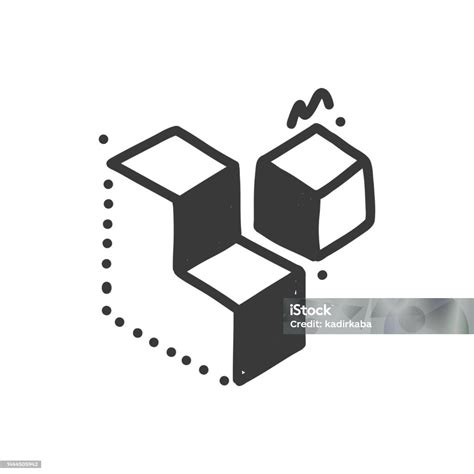 3d 인쇄 및 모델링 라인 아이콘 스케치 및 낙서 디자인 픽셀 완벽 편집 가능한 스트로크 인공 지능 인쇄 3차원 인쇄에 대한 스톡 벡터 아트 및 기타 이미지 Istock