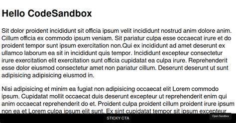 Sticky Cta Intersection Observer Forked Codesandbox