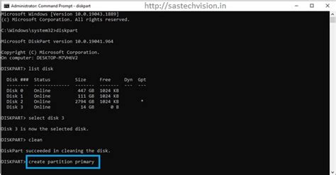 How To Format Pen Drive Using Cmd Command Prompt Sas Techvision