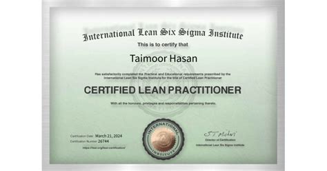 Taimoor Hasan On Linkedin Certified Lean Practitioner • Taimoor Hasan