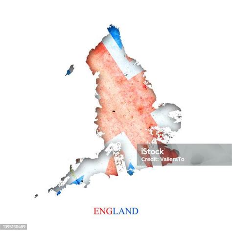 지도의 형태로 영국의 국기 그림자 흰색 배경에 고립되어 있습니다 기호와 기호 디자인 요소 맨체스터 그레이터 맨체스터에 대한 스톡 벡터 아트 및 기타 이미지 Istock
