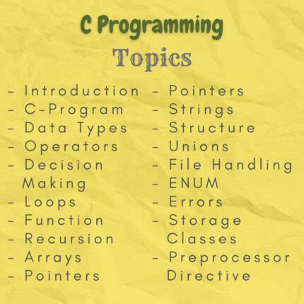 C Programming Notes Pdf Color Handwritten Notes
