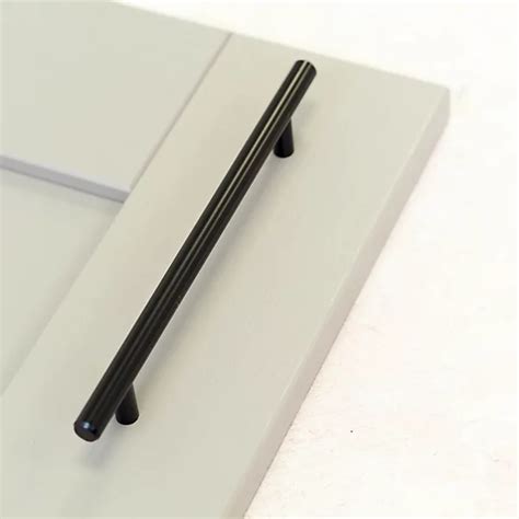 160mm Matt Black Cabinet Handle T Bar Cupboard Door Drawer Pull