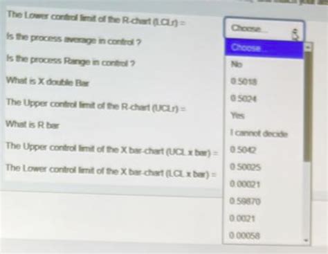 Solved Calculate The Value Of The Ranges For Each Sample Chegg