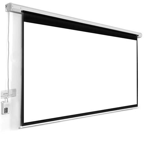 Tripod White Motorized Projector Screen Screen Size 6 X 4 Feet For