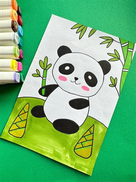 大熊猫图片简笔画 大熊猫图片简笔画大全可爱又漂亮 画趣文库（我爱生活）