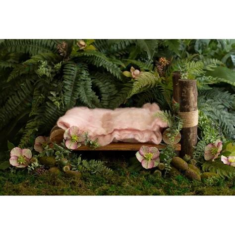 بک دراپ نوزاد تخت خواب چوب درختی دخترونه کد 6046 عکس گراف