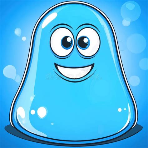 Smiling Blue Blob Stock Illustration Illustration Of Vibrant 367582240