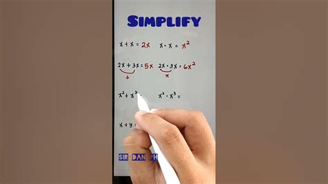 Addition And Multiplication Of Monomials Youtube