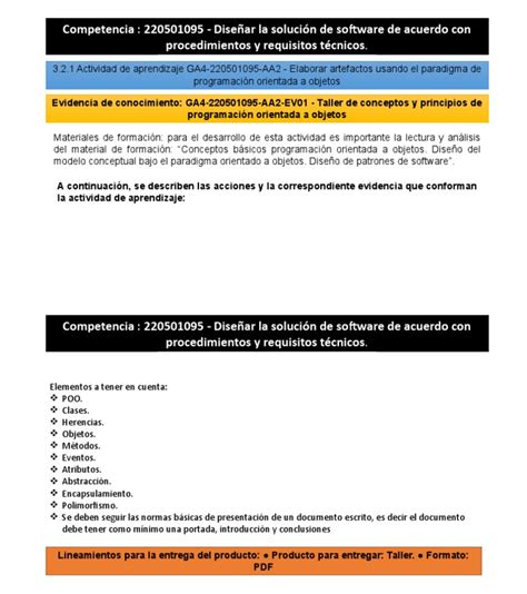 Presentación 1 Taller Principios De ProgramaciÓn Orientada A Objetos Pdf