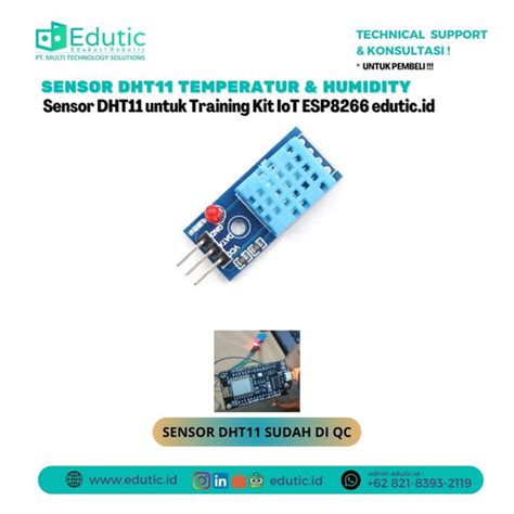 Jual Modul Dht11 Sensor Temperature And Humidity Kab Sukoharjo Edutic Id Tokopedia