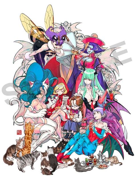 Darkstalkers 2004 Arcade Capcom Art Concept Art Characters Street