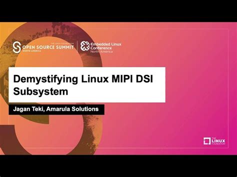 Free Video Demystifying Linux Mipi Dsi Subsystem From Linux Foundation Class Central