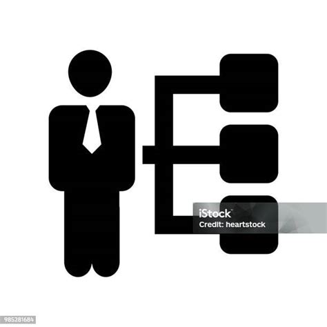 그래픽 계층 아이콘 벡터 아이콘의 사업가입니다 간단한 요소 그림입니다 계층 구조 기호 디자인의 그래픽 사업가입니다 웹 및 모바일 사용할 수 있습니다 경영자에 대한 스톡 벡터