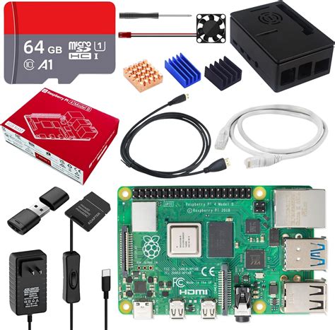 RasTech Raspberry Pi GB Starter Kit With GB Micro SD Card Power Supply With ON Off Case