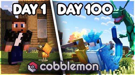 I Spent 100 Days In Minecraft Cobblemon This Is What Happened Youtube