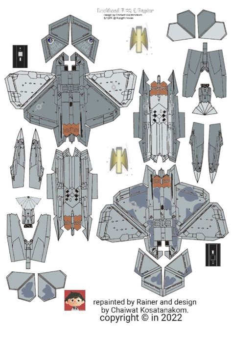 F 22 Raptor Paper Model