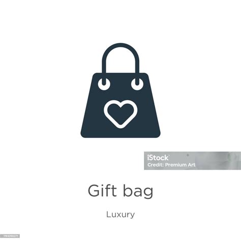 선물 가방 아이콘 벡터입니다 흰색 배경에 고립 된 고급 컬렉션에서 트렌디 한 플랫 기프트 가방 아이콘 벡터 일러스트는 웹 및 모바일 그래픽 디자인 로고 Eps10에 사용할