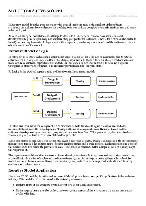 Pdf Sdlc Iterative Model