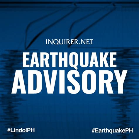 Earthquake Advisory A Magnitude 57 Quake Jolts Lubang