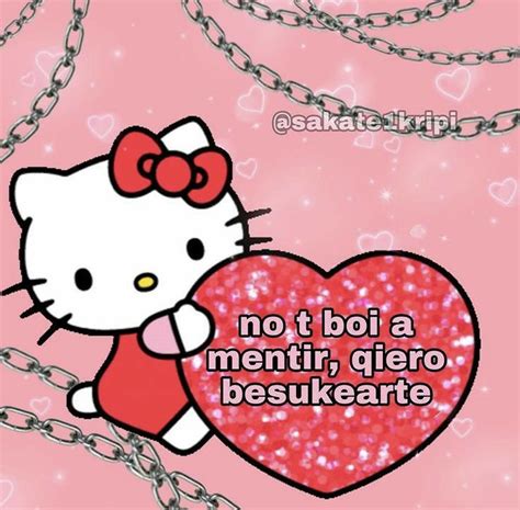 Hello Kitty Chiste De Novios Memes Románticos Imágenes Graciosas