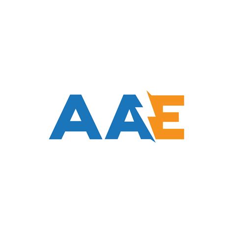 Aae Letter Designaae Letter Logo Design On White Background Aae