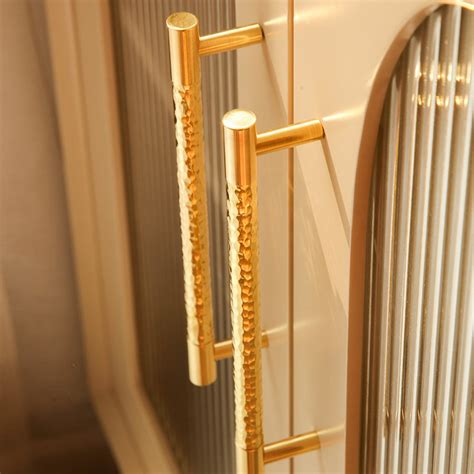 Vintage Hammer Gold Pull Brass Knobs Furniture Knobs Nordic Style Drawer Pull Wardrobe Knob