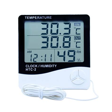 Thermometer Hygrometer With Probe Just Hydroponics