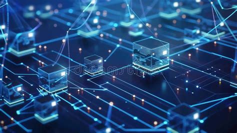Isometric Concept Of Quantum Computers Blockchain It Technology Or