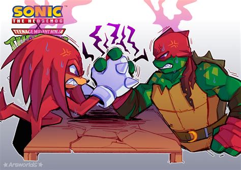 Arsworlds Knuckles The Echidna Raphael Tmnt Sonic Series