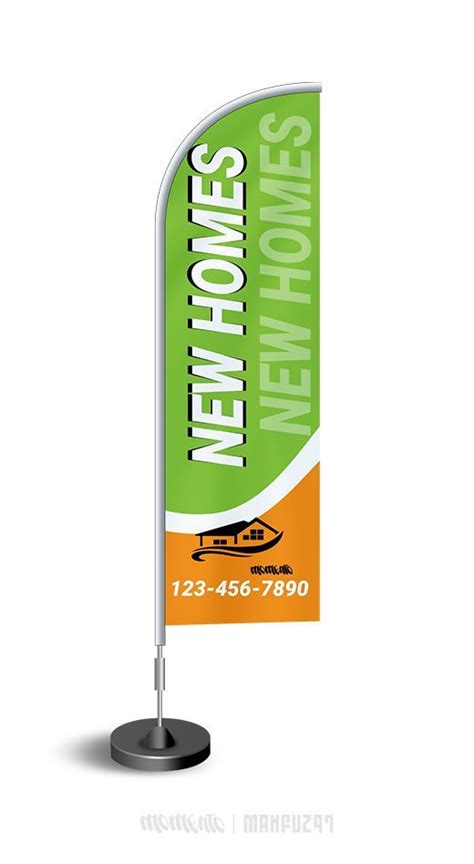 Custom Feather Flag Designs Real Estate New Homes In 2022 Custom