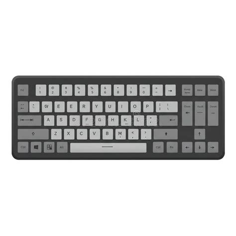 A Compact Keyboard Featuring An Unconventional Layout With Rows Of Keys Including Stock Image