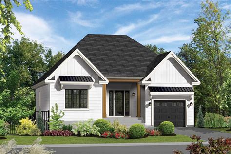 Bed New American Cottage House Plan Under Square Feet With Car