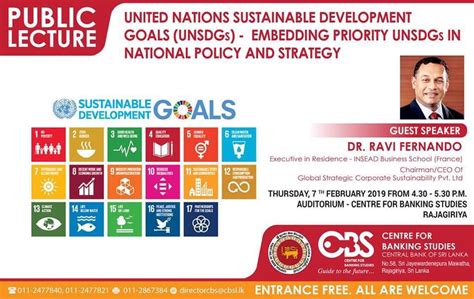 Embedding Priority Unsdgs Is The Key Dr Ravi A Fernando