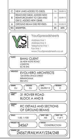 Title Blocks For Revit
