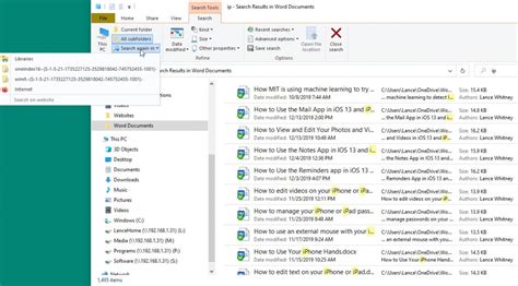 How To Use The Search Tool In Windows 10 File Explorer
