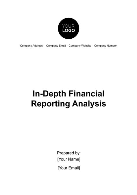 Free In Depth Financial Reporting Analysis Template To Edit Online